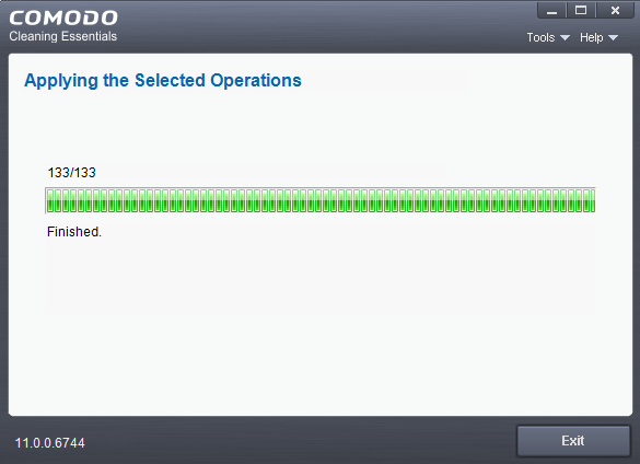 Comodo Cleaning Essentials (CCE) Version 11.0 Full Scan | The Security Products